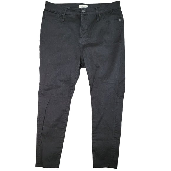 Madewell | Jeans | Madewell Curvy High Rise Skinny Jean In Black Very ...